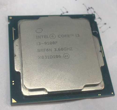 Процессор intel core i3 9100f