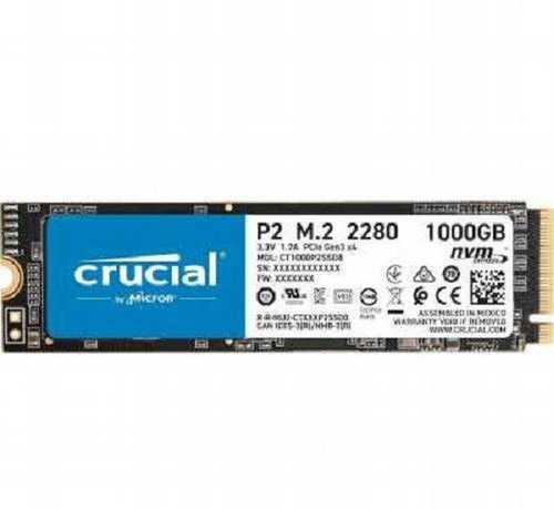SSD накопитель Crucial PCI-E x4 1000Gb P2 M.2 2280