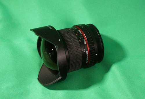Объектив Samyang 8mm Fish-eye CS II для Sony A