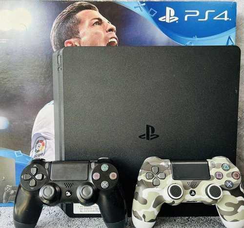 Sony Playstation 4 Slim 1TB CUH-2208B, С коробкой