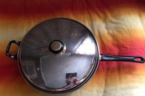 Сковорода сотейник из нержавейки Elenberg 30 см
