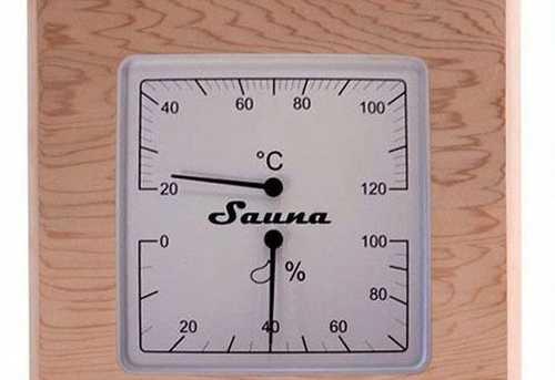 Термогигрометр sawo квадратный для бани и сауны