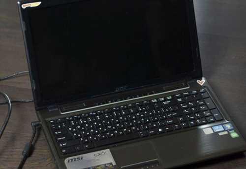 Ноутбук msi cx61