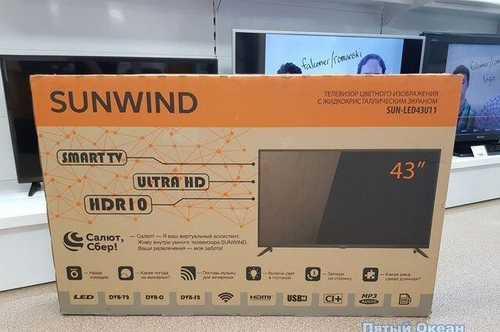 43'' (108см) Телевизор sunwind 4K, smart, WiFi