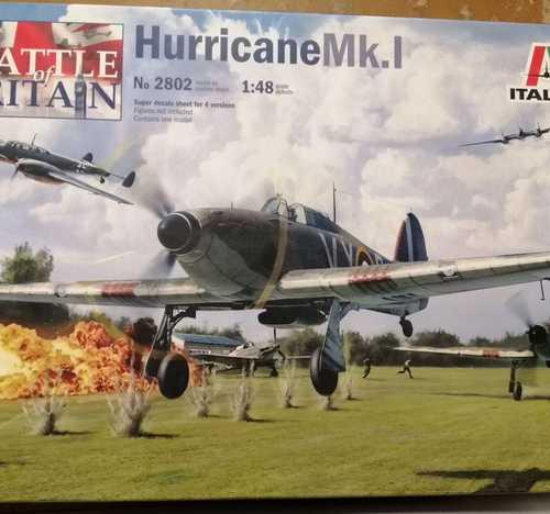 Модель Italeri hurricane Mk.I