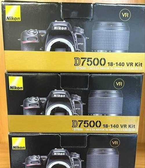 Nikon D7500 Kit 18-140mm VR Новый