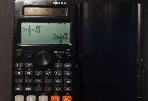 Инженерный калькулятор deli d82es plus