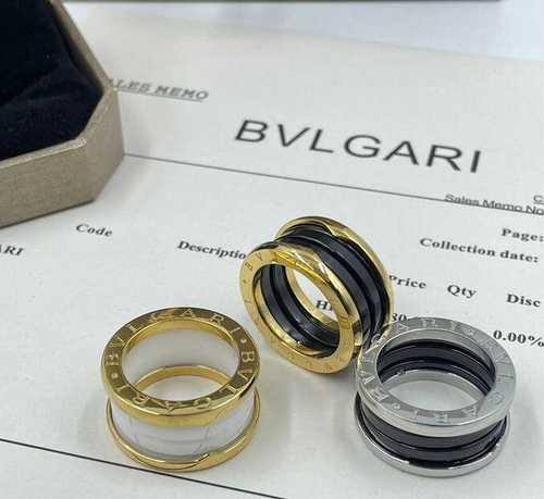 Кольцо bvlgari zero керамика