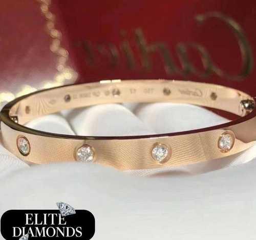 Браслет Cartier Love желтое золото 10 бр. 0.9666 ct
