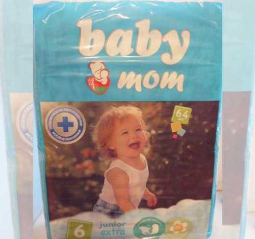 Подгузники Baby Mom 15-30 кг 64 шт/уп 6 разм