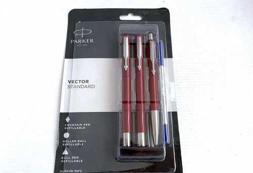 Набор 3 ручки Parker Vector Standard - Бордо