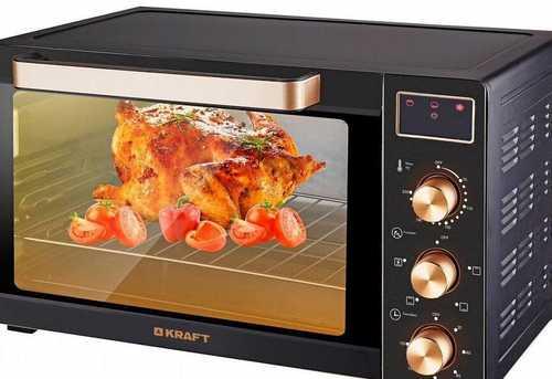 Мини печь kraft KF-MO 3506 kglb (черный/золото) с