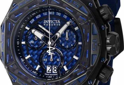 Крупные Необычные Часы Invicta Carbon Hawk Чёрные