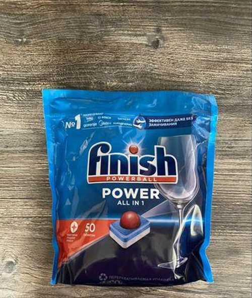 Таблетки для посудомоечных машин Finish Power 50