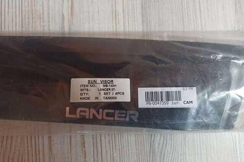 Дефлекторы боковых окон Mitsubishi Lancer