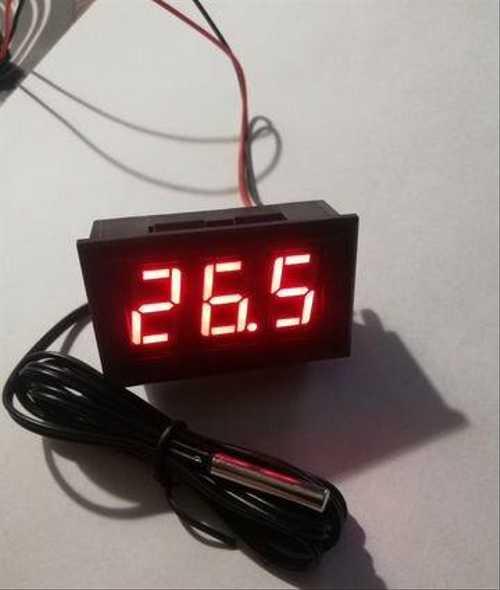 Термометр со светодиодным дисплеем выносной датчик