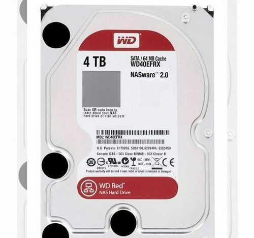 Жесткий диск Western Digital WD Red 4 тб WD40efrx