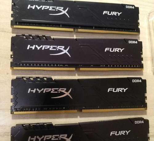 Kingston Hyper Fury 64Gb (4*16Gb) DDR4-2666