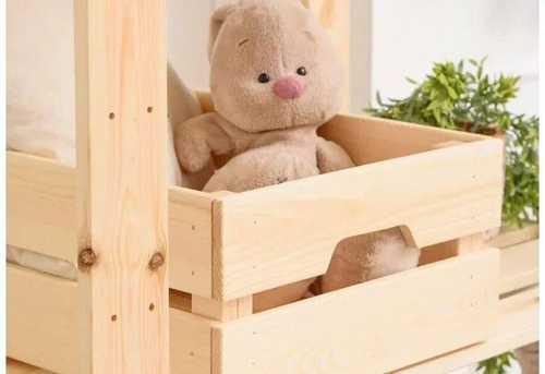 Ящик деревянный IKEA для хранения новый