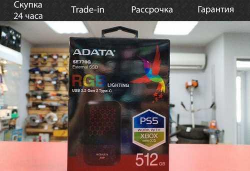 Внешний SSD-диск adata USB-C 512Gb SE770G 2.5" чер