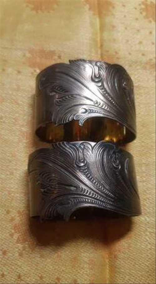 Кольцо для салфетки серебро 84 проба