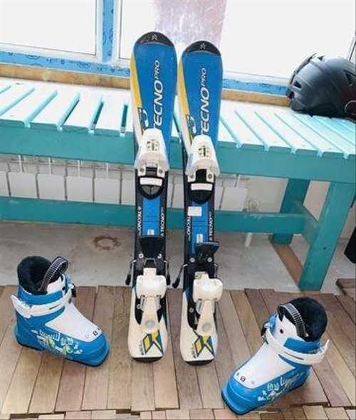 Горные лыжи детские комплект