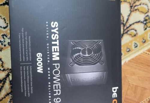 Бп be quiet system power 9 600w