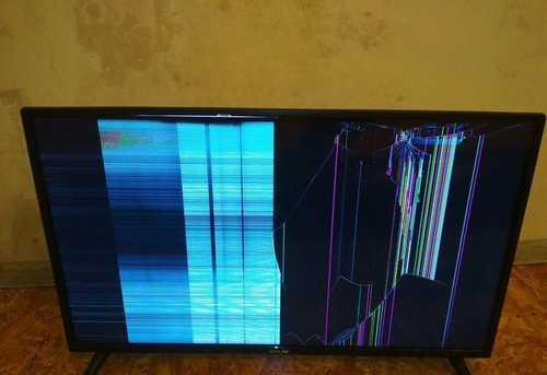 Телевизор Skyline на запчасти, разбита матрица