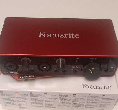 Внешняя звуковая карта focusrite scarlett 2i2 gen3