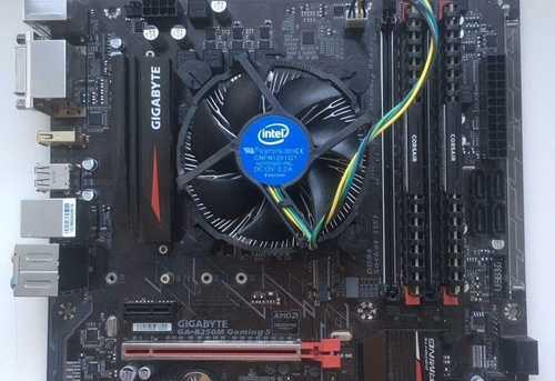 Материнская плата lga1151 с процессором и озу