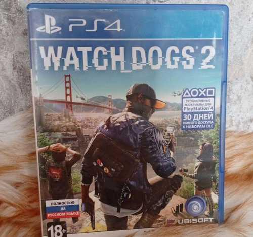 Игра Ps4 Watch dogs 2 диск