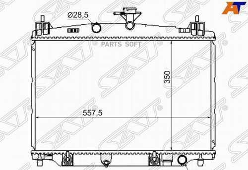 Радиатор охлаждения Мазда 2 07