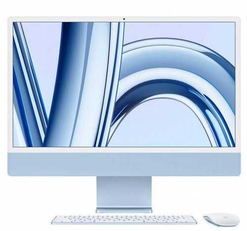 Новый Apple iMac 24 M3 Retina 4.5K (8/256Gb) Blue