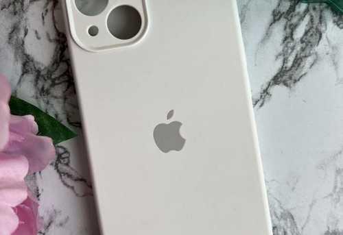 Чехол силиконовый iPhone 13 под оригинал Белый