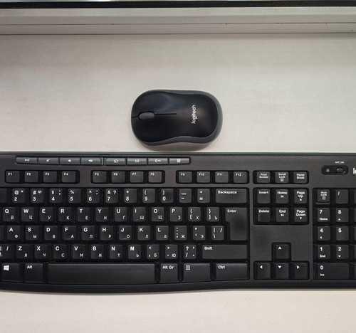 Беспроводной комплект Logitech клавиатура K270 и м