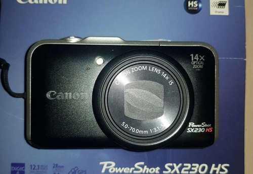 Компактный фотоаппарат canon powershot sx230 hs