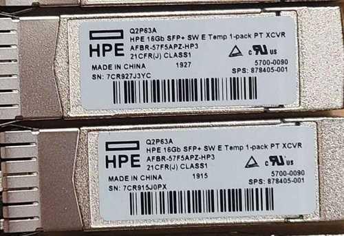 HPE 16Gb SFP+ SW E PT xcvr, pn: Q2P63A