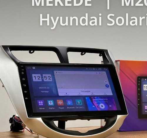 Магнитола Android Mekede M200S на Hyundai Solaris