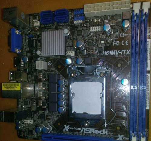 Asrock H61MV-ITX сокет 1155