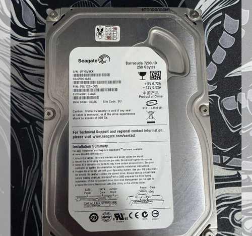 Жесткий диск seagate barracuda 250 GB