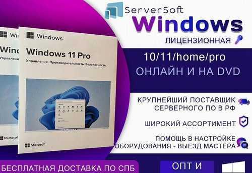Windows 10/11 Pro и Home на физических носителях