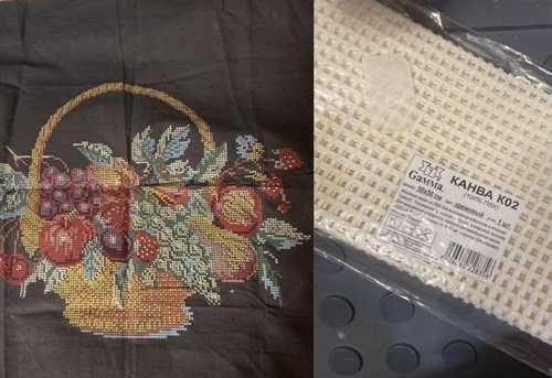 Схема на ткани, канва для вышивания крестиком
