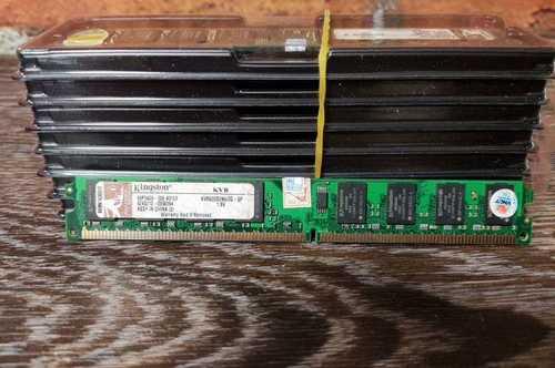 Память ddr2 2gb Kingstone -2шт