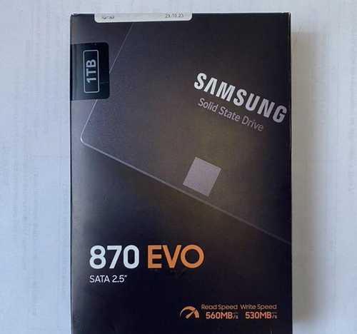 Samsung SSD 870EVO SATA 2.5" на 1 TB