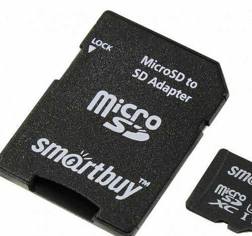 Карта памяти Smartbuy microsdxc Advanced Series Class 10 UHS-I U3 (90/55MB/s) 128GB   ADP