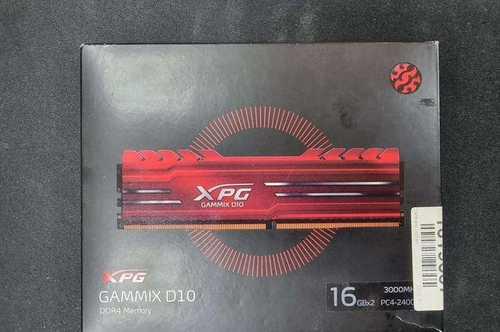 Озу DDR4 32Gb (2x16Gb) 3000 A-Data XPG Gammix D10