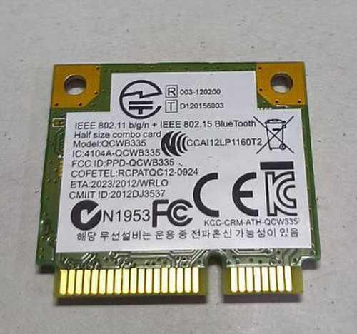 Wi-Fi+Bluetooth модуль Qualcomm Atheros qcwb335 Ve