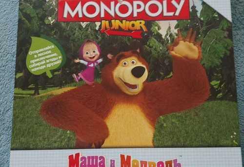 Монополия Monopoly Junior Маша и Медведь 5+