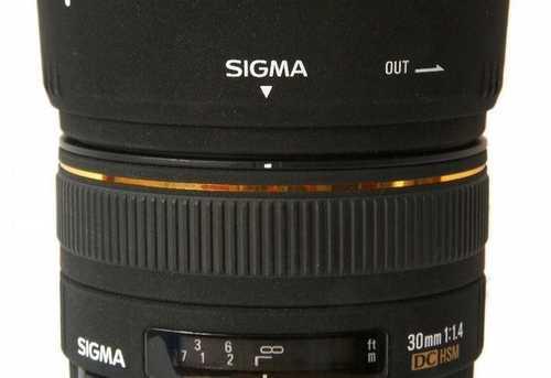 Sigma AF 30mm f/1.4 EX DC HSM для nikon f