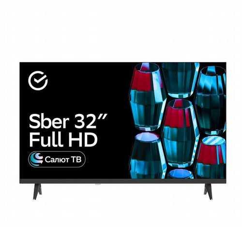 Телевизор смарт 32 дюйма FullHD Sber Салют